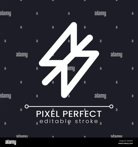 Silent Mode Pixel Perfect White Linear Ui Icon For Dark Theme Stock Vector Image And Art Alamy