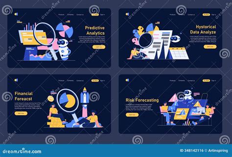 Forecasting Flat Vector Illustration Stock Illustration Illustration