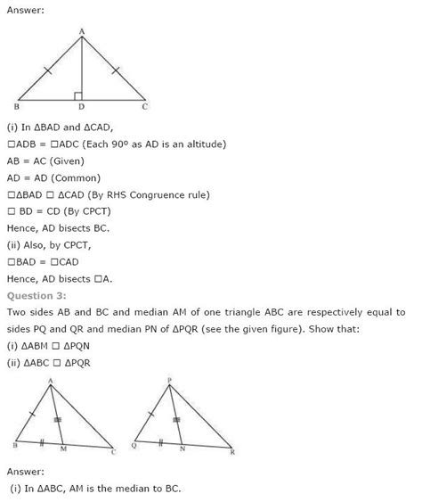 Triangles Class 9 Mathematics Ncert Solutions