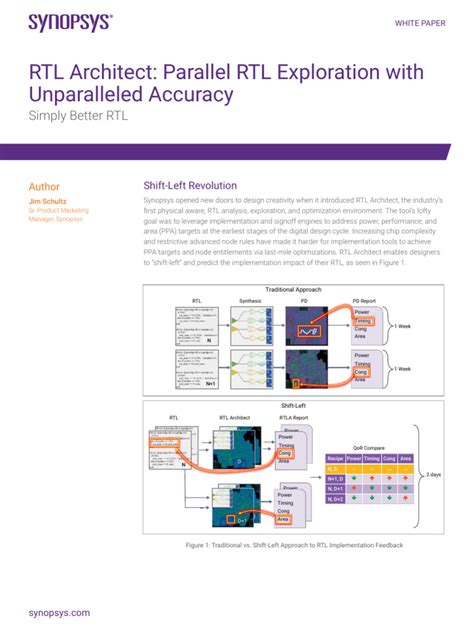 Rtl Architect Shift Left Wp Pdf Computer Engineering Electrical