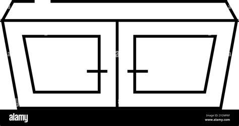 Window Top View Line Icon Vector Illustration Stock Vector Image And Art