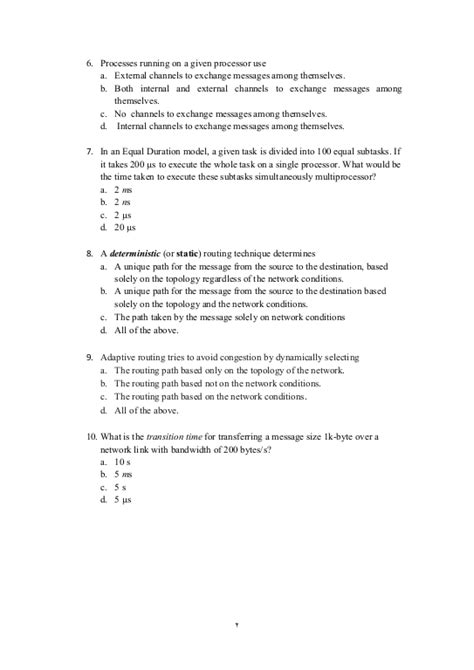 Solved 6 Processes Running On A Given Processor Use A