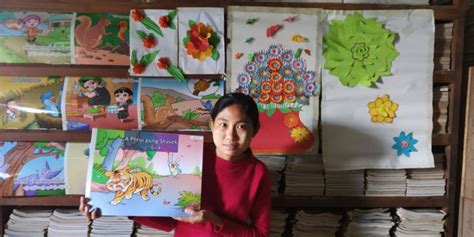 မိုင်းလုံမြို့ ပြည်သူ့စာကြည့်တိုက်တွင် Online မှတစ်ဆင့် ရုပ်ပုံပြ ပုံပြောခြင်းဆောင်ရွက