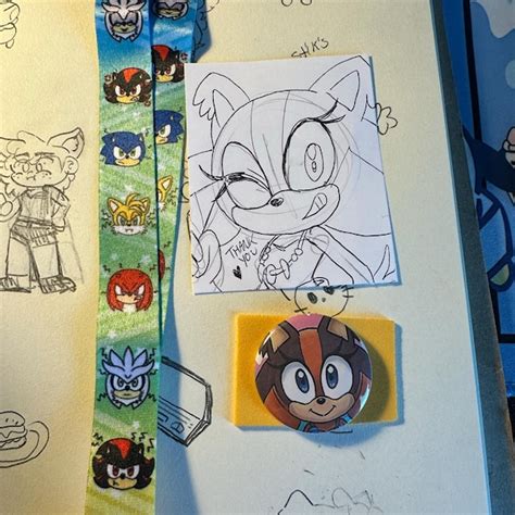 Sonic The Hedgehog Buttons Lanyards Etsy