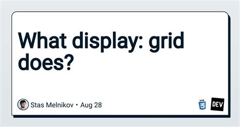 what display grid does r devto