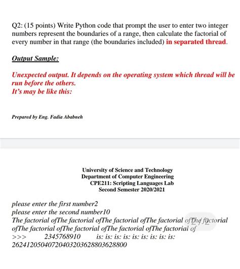 solved q2 15 points write python code that prompt the