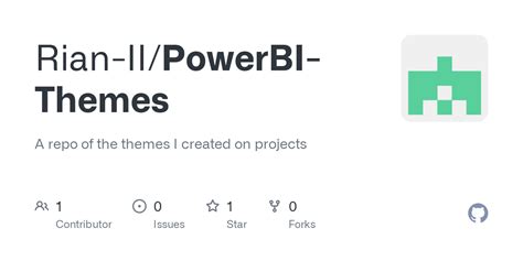 GitHub Rian II PowerBI Themes A Repo Of The Themes I Created On Projects