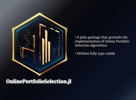 [ann] onlineportfolioselection jl package announcements julia