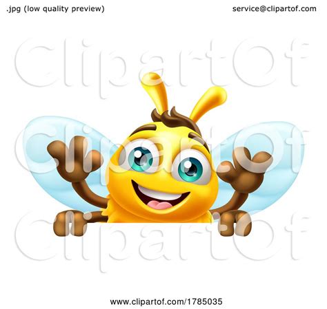 Honey Bumble Bee Cartoon Bumblebee Cute Mascot By Atstockillustration 1785035