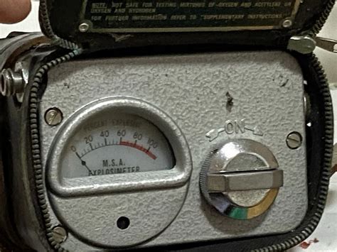 Vintage Msa Explosimeter Mining Combustible Gas Indicator Not Tested £