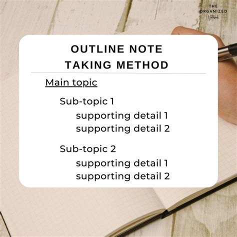 The Power Of The Outline Note Taking Method