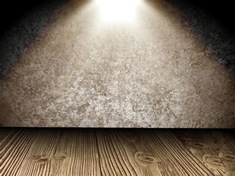 Mesa De Madera Contra La Pared Foto Premium