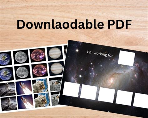 Printable Outer Space Token Boards Etsy