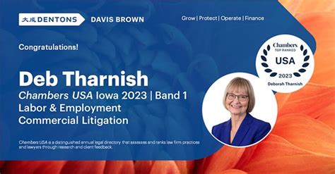 Dentons Davis Brown On Linkedin Deborah M Tharnish