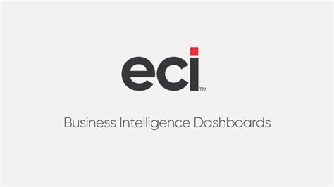 Cognytics Business Intelligence Dashboard Software Eci