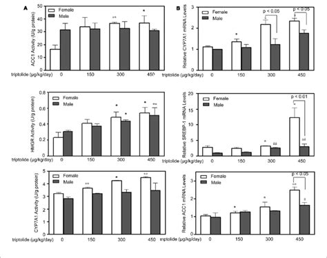 Effects Of Triptolide On The Activities And Mrna Expression Of