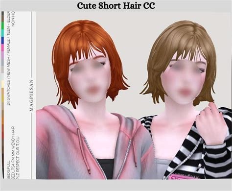 Beautiful Sims Short Hair Cc Bobs Pixie Cuts Other Short Styles