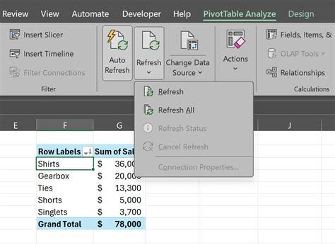 Pivottables Get Auto Refresh At Long Last Office Watch