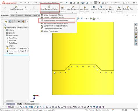 Pattern Driven Component Alignment Options In Solidworks 2020