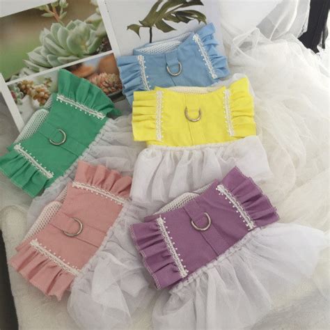 Badu Bg Принцеса Куче Жилетка Пола с Лия Сладка яка Кучешка рокля Дрехи за малки кучета Домашно