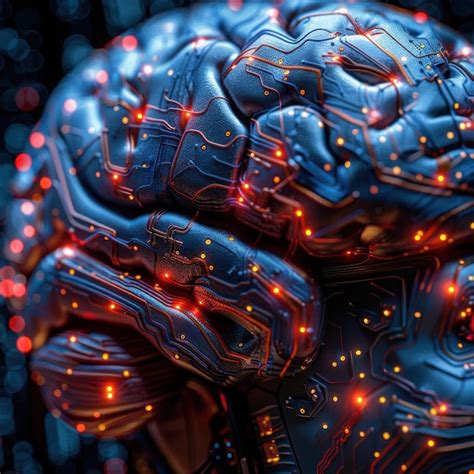 Braincomputer Interface Controlling Devices Premium Ai Generated Image