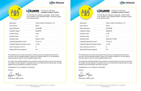 Ursalink Lorawan® Sensors Have Attained Lorawan® Certification From Lora Alliance Mccoy Components