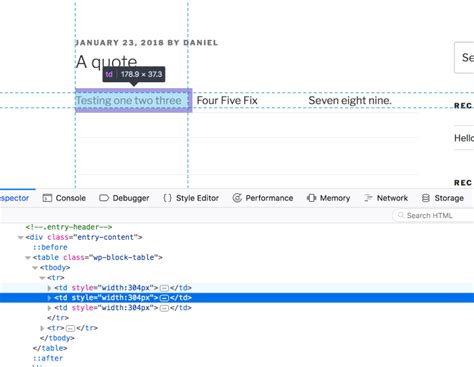 Table Cells Shouldnt Use Fixed Pixel Widths · Issue 4027 · Wordpress