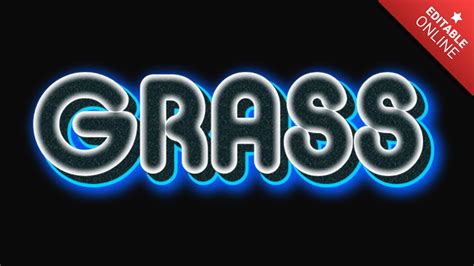 Grass Text Effect Generator