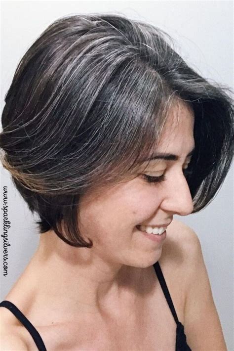 Short Haircuts For Growing Out Gray Hair Sparklingsilvers