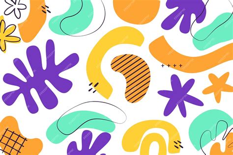 손으로 그린 추상 배경 무료 벡터