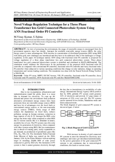 Pdf Novel Voltage Regulation Technique For A Three Phase Transformer Less Grid Connected