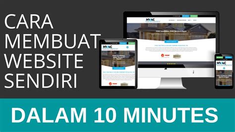 CARA MEMBUAT WEBSITE SENDIRI DALAM 10 MINUTES SENANG DAN MUDAH YouTube