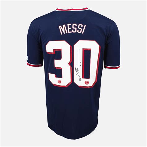 Lionel Messi Signed Psg Shirt 2021 22 Home 30 The Vault