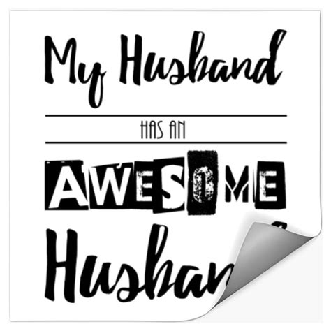 My Husband Has An Awesome Husband Same Sex Stickers Sold By Gourav