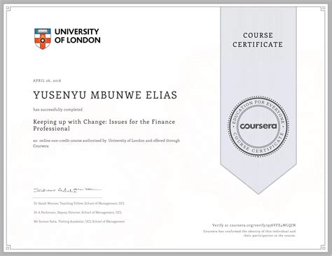 Coursera Certificate PDF