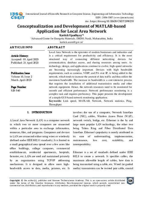Pdf Conceptualization And Development Of Matlab Based Application For Local Area Network