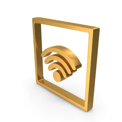 Wi Fi Symbol Gold PNG Images PSDs For Download PixelSquid S