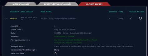 Soc102 Proxy Alert From Letsdefend Azim Uddin Posted On The Topic Linkedin