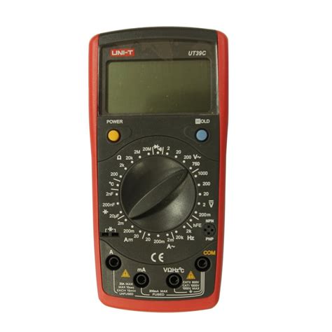 UNI-T UT39C Digital Multimeter AC DC Volt Amp Ohm Capacitance Temp Hz ...