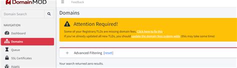 imported domains from godaddy api do not show up in the domains list · issue 155 · domainmod