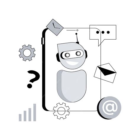 Premium Vector Chatbot Artificial Intelligence Abstract Concept Vector Illustration
