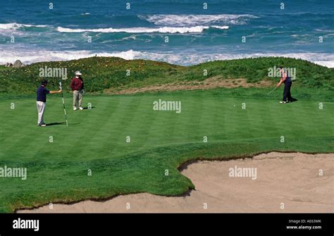 Putting On The Green At The Third Hole Of Spyglass Golf Course At
