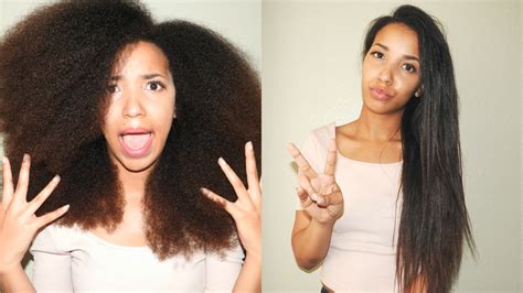 Black People With Natural Straight Hair