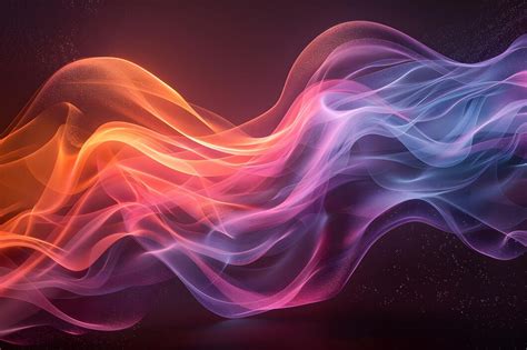 Abstract Colorful Waveforms Flowing In Dynamic Light Ideal For Digital Art Backgrounds And