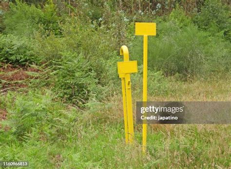 Gas Pipeline Marker Photos And Premium High Res Pictures Getty Images