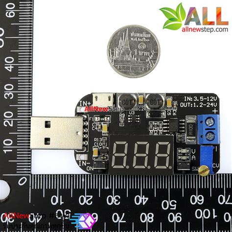 แหล่งจ่ายไฟ โมดูลแปลงไฟจาก 5v usb เป็น 1 5 24v usb power พร้อมดิจิตอลโวลต์ แอมป์มิเตอร์