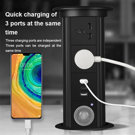 Tep Smart Lifting Socket Embedded Retractable Hidden Wireless Bluetooth