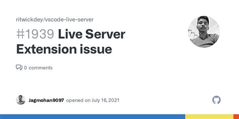 Live Server Extension Issue Issue Ritwickdey Vscode Live Server GitHub