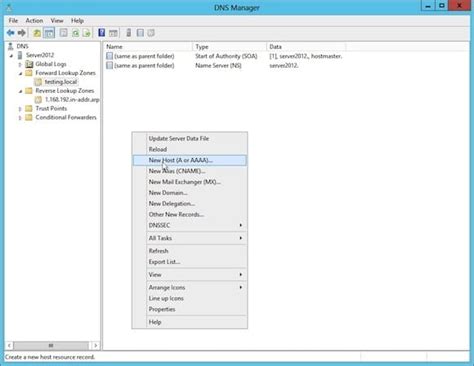 Configure DNS Records In Windows Server R And
