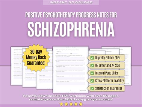 Schizophrenia Positive Psychotherapy Progress Notes Workbook Karlstein Publishing